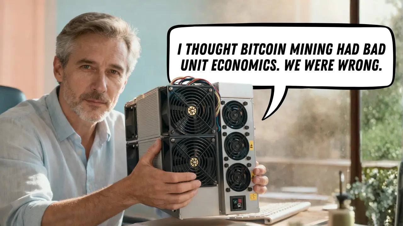 I Thought Bitcoin Mining Had Bad Unit Economics. We Were Wrong.