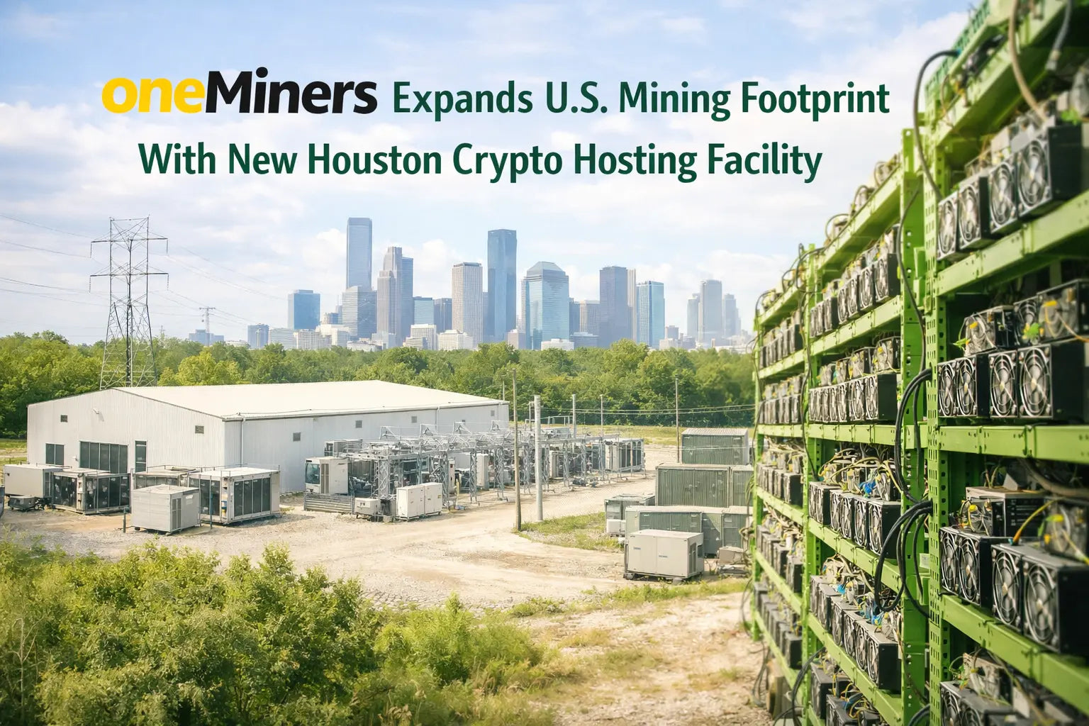 OneMiners Yeni Houston Kripto Barındırma Tesisi ile ABD Madencilik Aya