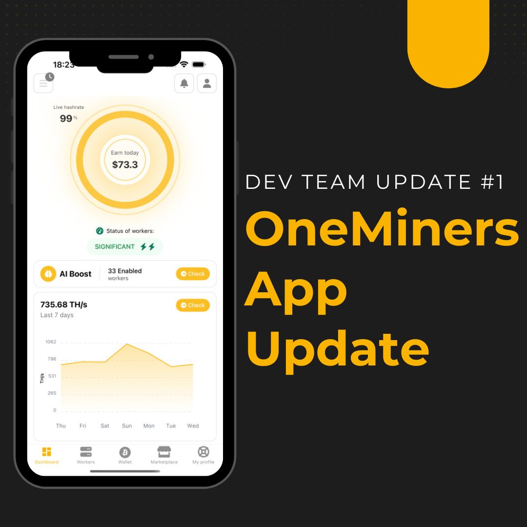 OneMiners App Update: New Features and Enhancements – OneMiners - Crypto Mining Hosting